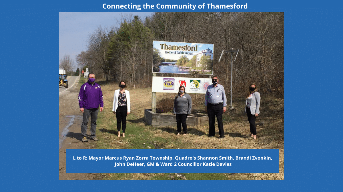 Connecting the Community of Thamesford - Quadro
